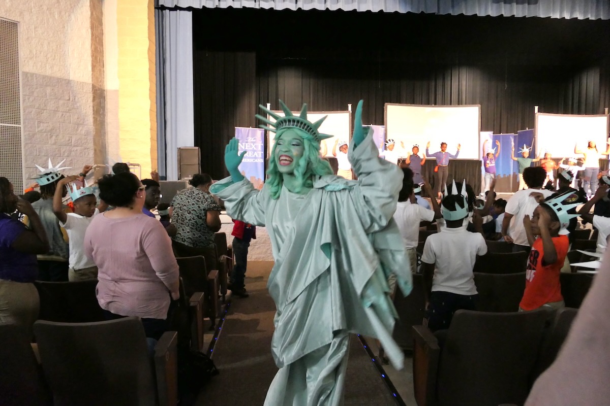 Libby Liberty™ Jumps off Her Pedestal to Greet the Second and Fifth ...